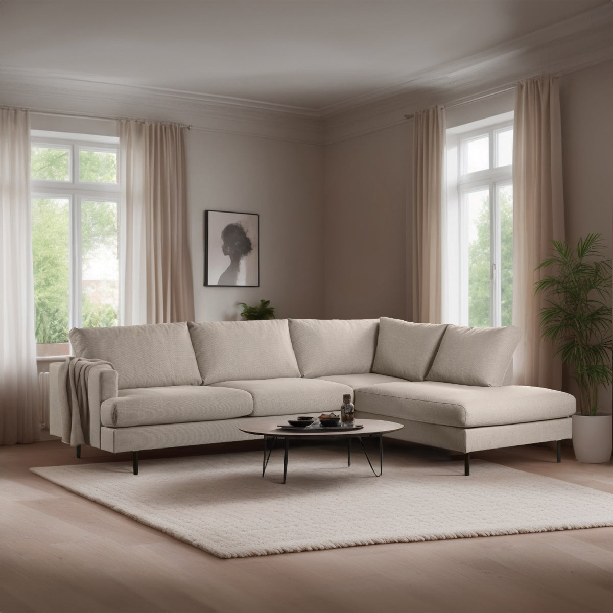 Hoekbank Twan | Beige Bjorn | #1 in Hoekbanken | MeubelBaas