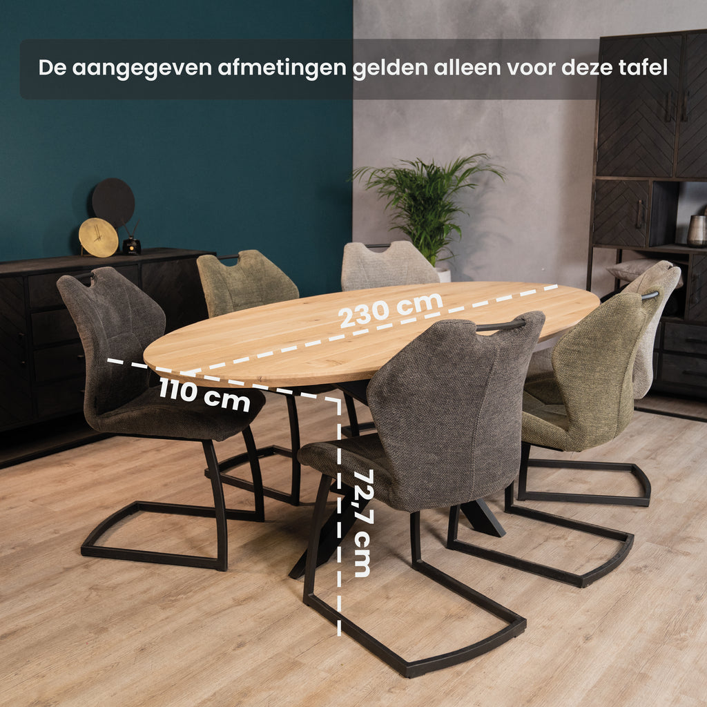 Ovale eettafel kopen? | Ruim assortiment — MeubelBaas